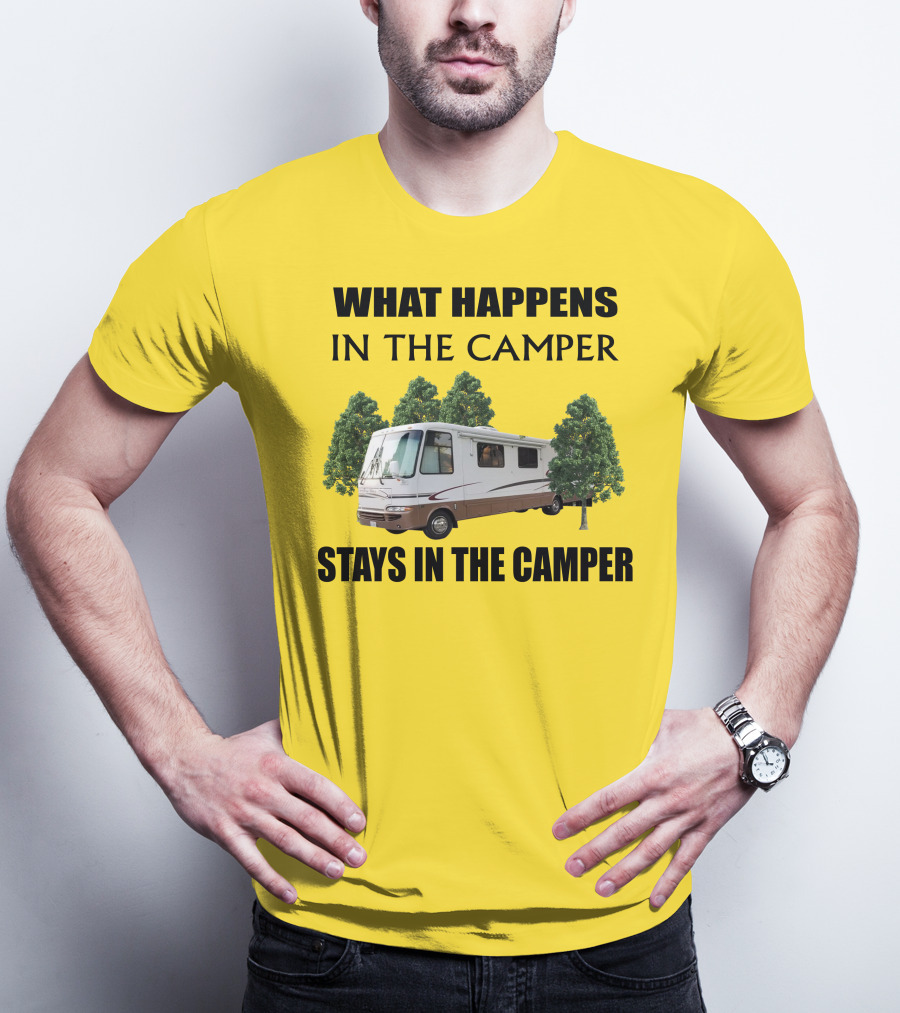 What Happens In The Camper Stays In The Camper RV 2002 Kountry Star T-Shirt