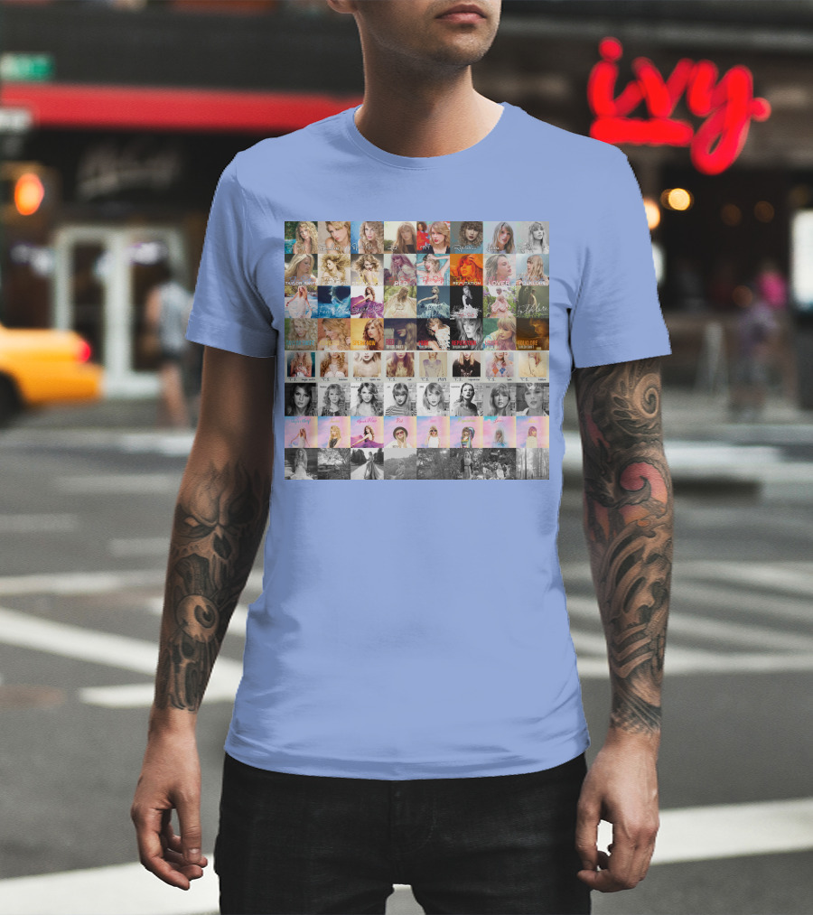 Taylor Swift Album Covers Through Each Era's T-Shirt