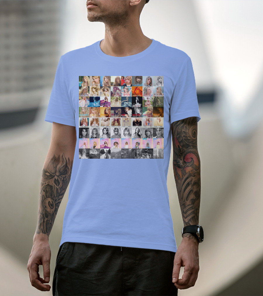 Taylor Swift Album Covers Through Each Era's T-Shirt