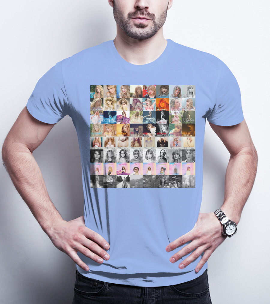 Taylor Swift Album Covers Through Each Era's T-Shirt