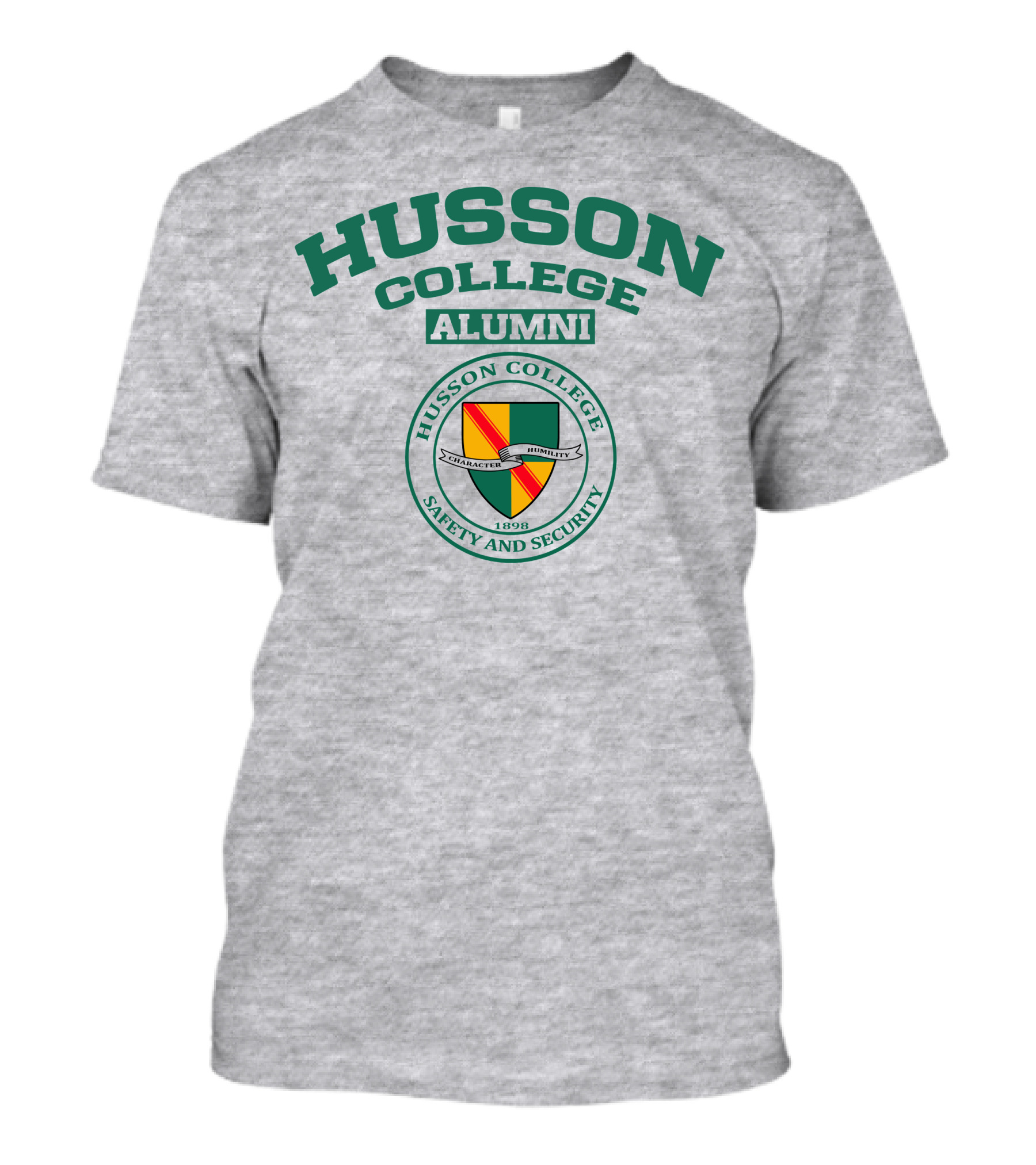 Husson College Alumni Safety And Security 1898 Character Humility T-Shirt