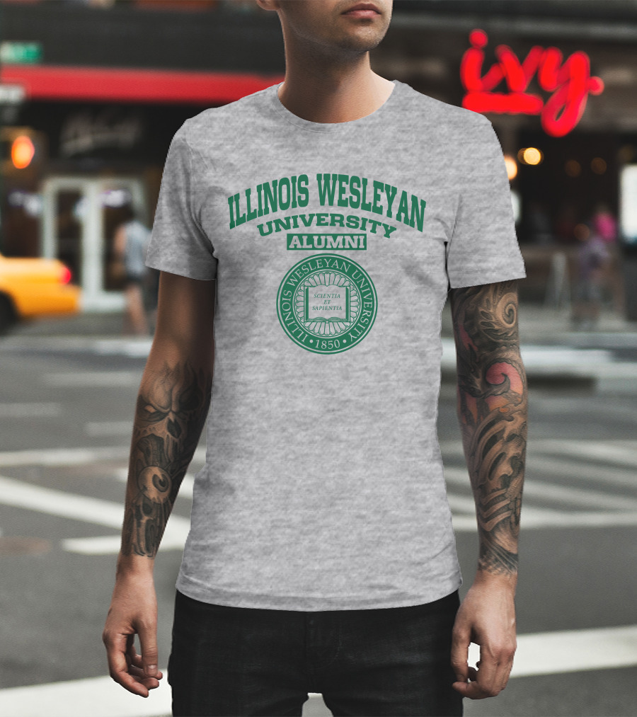 Illinois Wesleyan University Alumni Scientia Et Sapientia Seal 1850 T-Shirt