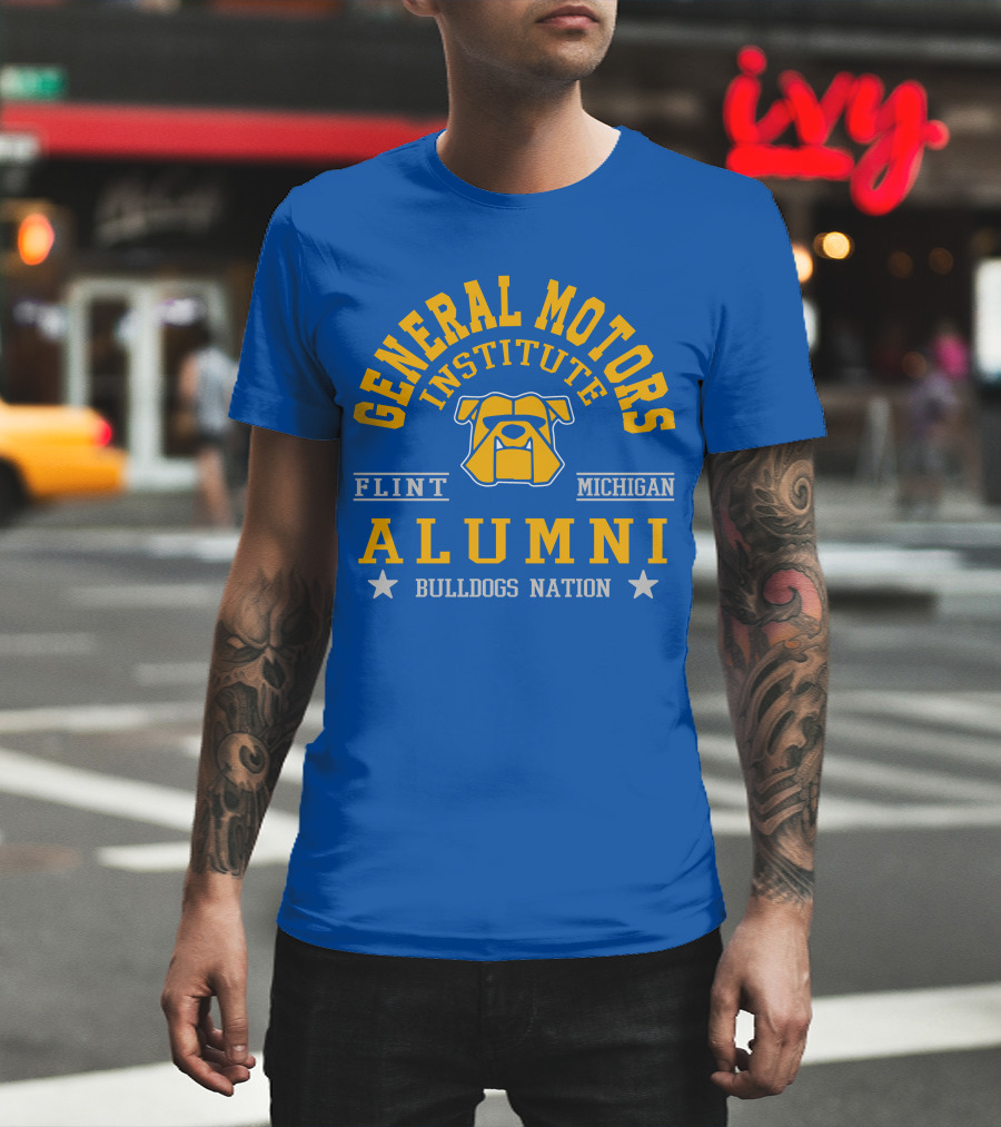 General Motors Institute Flint Michigan Alumni Bulldogs Nation T-Shirt