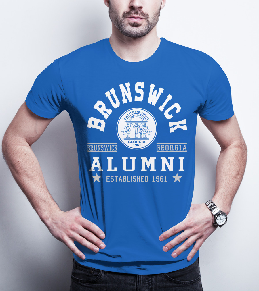 Brunswick Georgia Alumni Established 1961 Collegiate Pride T-Shirt