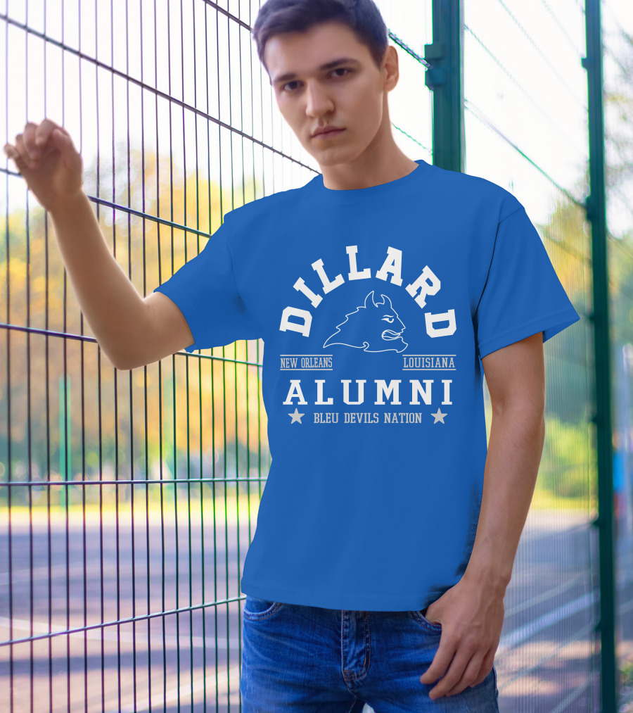 Dillard Alumni New Orleans Louisiana Bleu Devils Nation T-Shirt