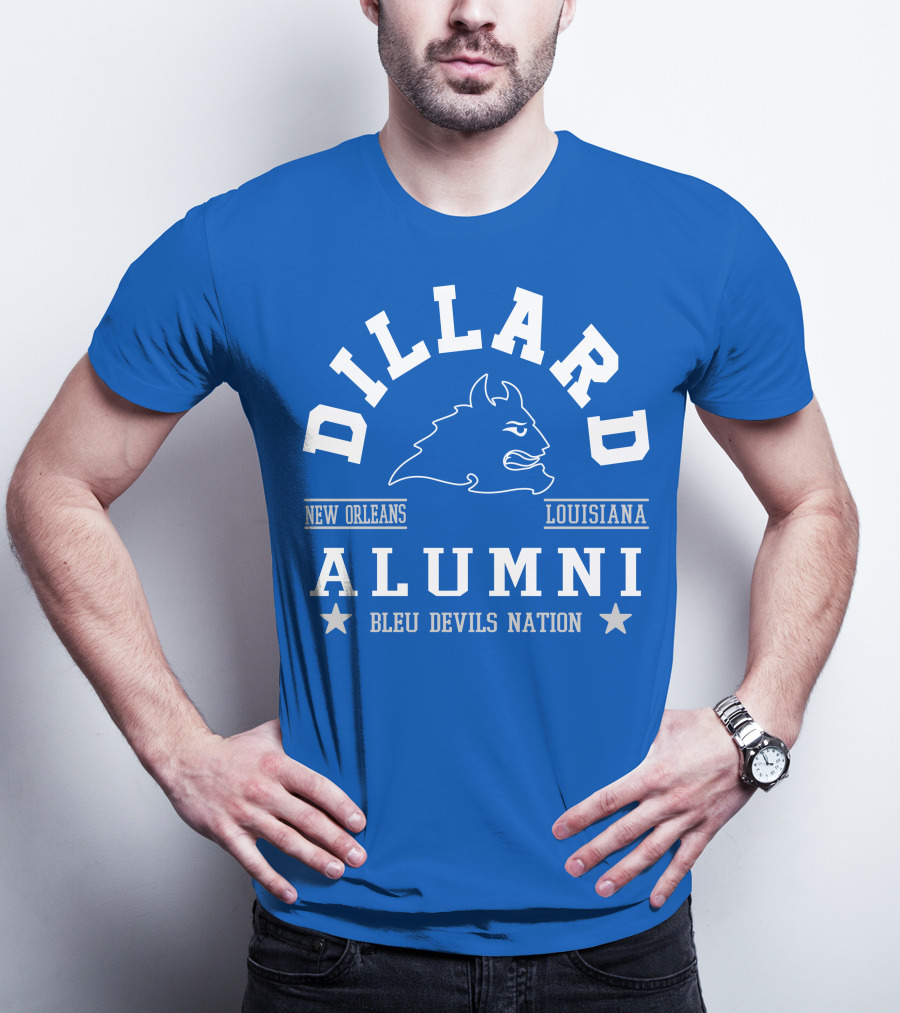 Dillard Alumni New Orleans Louisiana Bleu Devils Nation T-Shirt