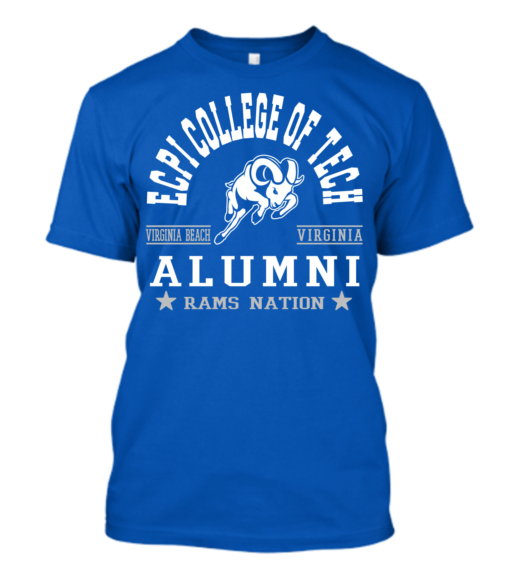 ECPI College Of Tech Alumni Virginia Beach Rams Nation T-Shirt