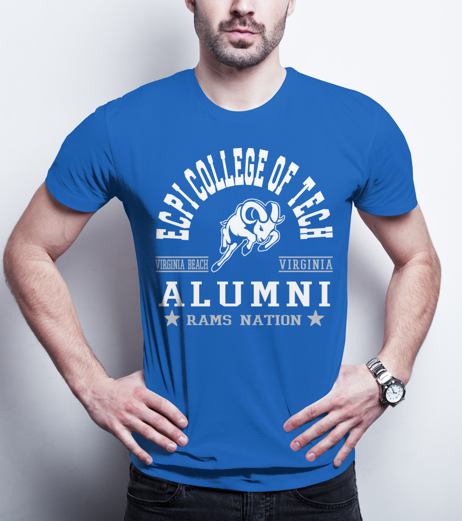 ECPI College Of Tech Alumni Virginia Beach Rams Nation T-Shirt