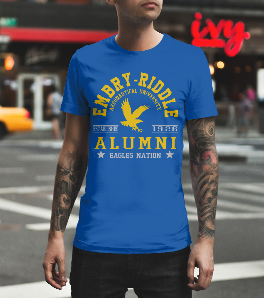 Embry-Riddle Aeronautical University Alumni Eagles Nation Established 1926 T-Shirt