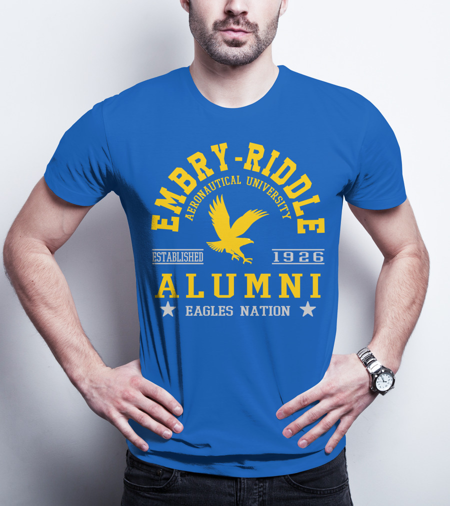 Embry-Riddle Aeronautical University Alumni Eagles Nation Established 1926 T-Shirt
