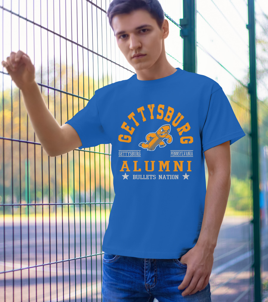 Gettysburg Pennsylvania Alumni Bullets Nation T-Shirt