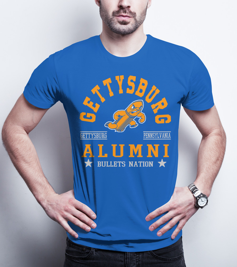 Gettysburg Pennsylvania Alumni Bullets Nation T-Shirt