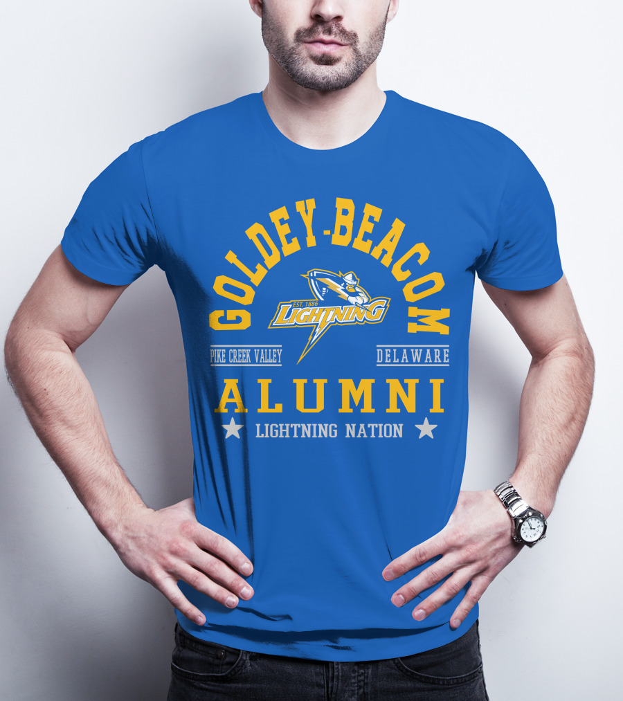 Goldey-Beacom Pike Creek Valley Delaware Lightning Alumni Nation T-Shirt
