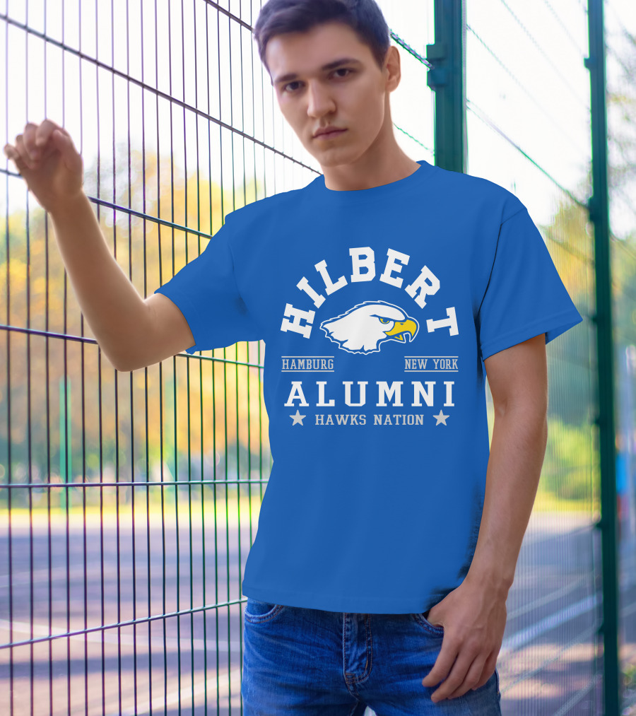 Hilbert Alumni Hamburg New York Hawks Nation T-Shirt