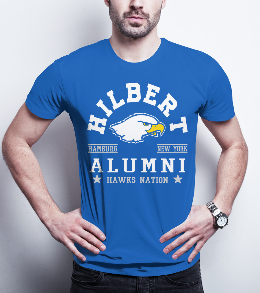 Hilbert Alumni Hamburg New York Hawks Nation T-Shirt