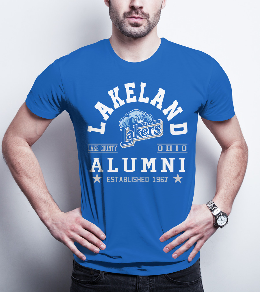 Lakeland Lakers Alumni Lake County Ohio Established 1967 T-Shirt