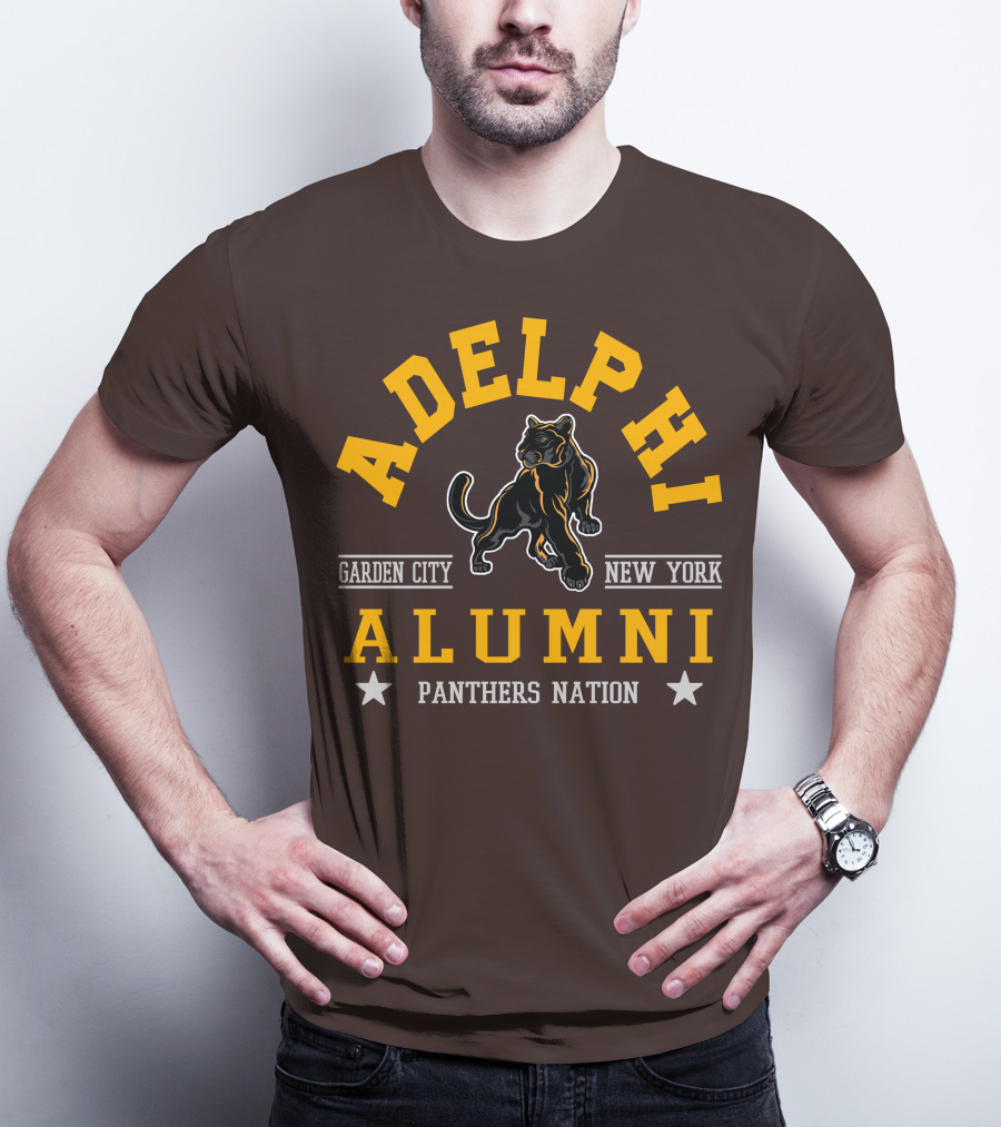Adelphi Alumni Garden City New York Panthers Nation T-Shirt