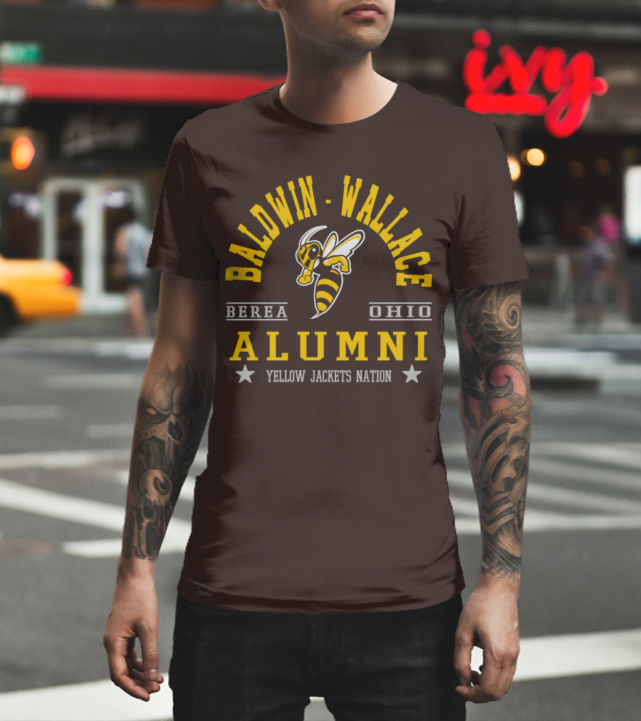 Baldwin Wallace Berea Ohio Alumni Yellow Jackets Nation T-Shirt