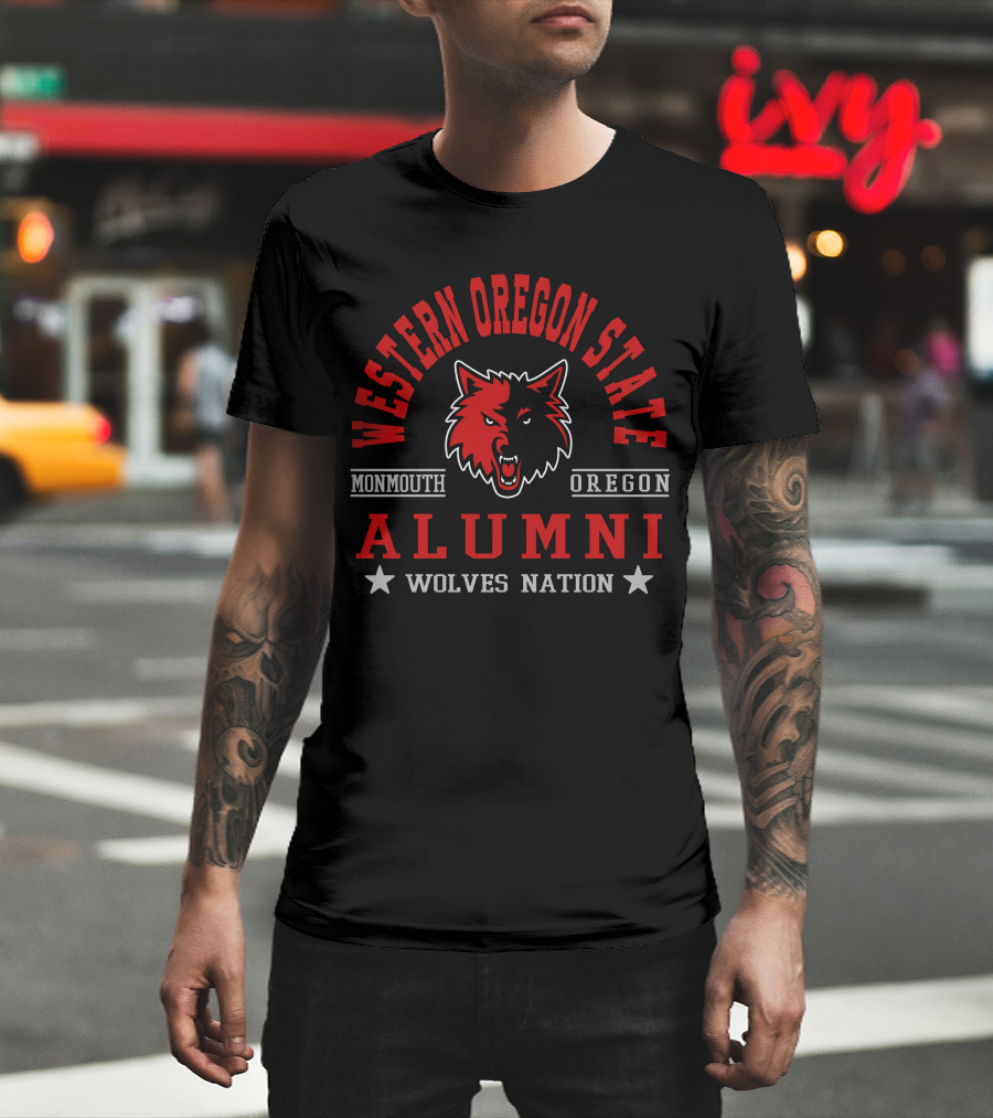 Western Oregon State Alumni Monmouth Oregon Wolves Nation T-Shirt