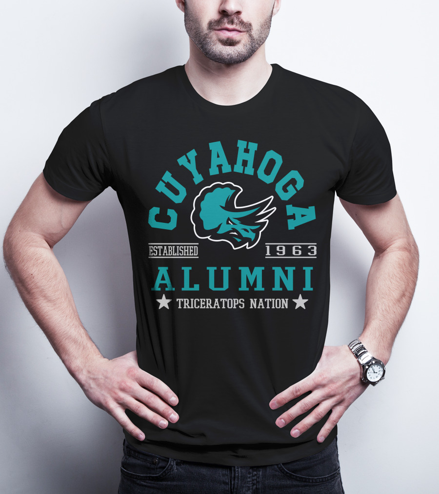 Cuyahoga Alumni Triceratops Nation Established 1963 T-Shirt
