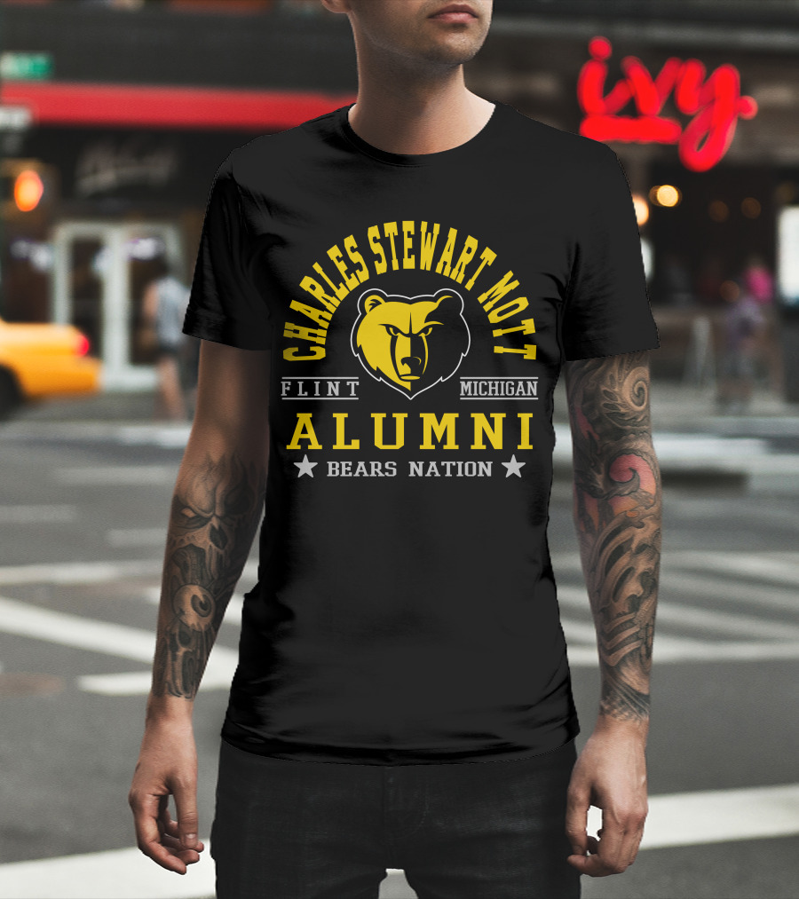 Charles Stewart Mott Flint Michigan Alumni Bears Nation T-Shirt