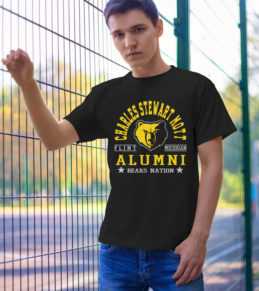 Charles Stewart Mott Flint Michigan Alumni Bears Nation T-Shirt