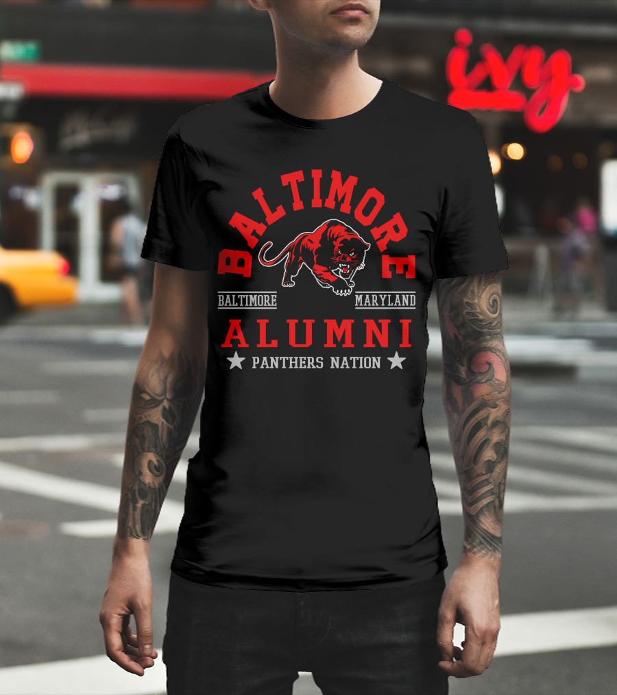 Baltimore Maryland Alumni Panthers Nation T-Shirt