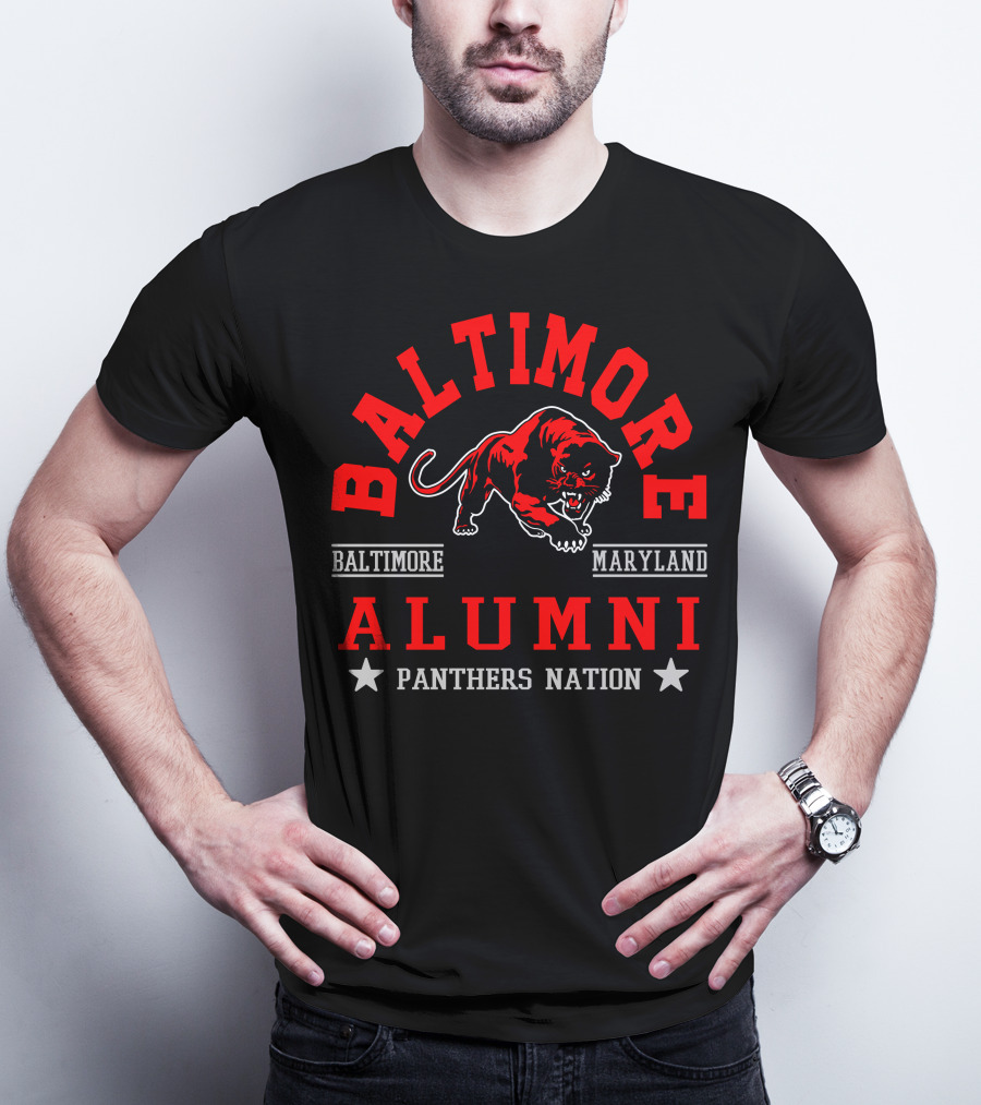Baltimore Maryland Alumni Panthers Nation T-Shirt