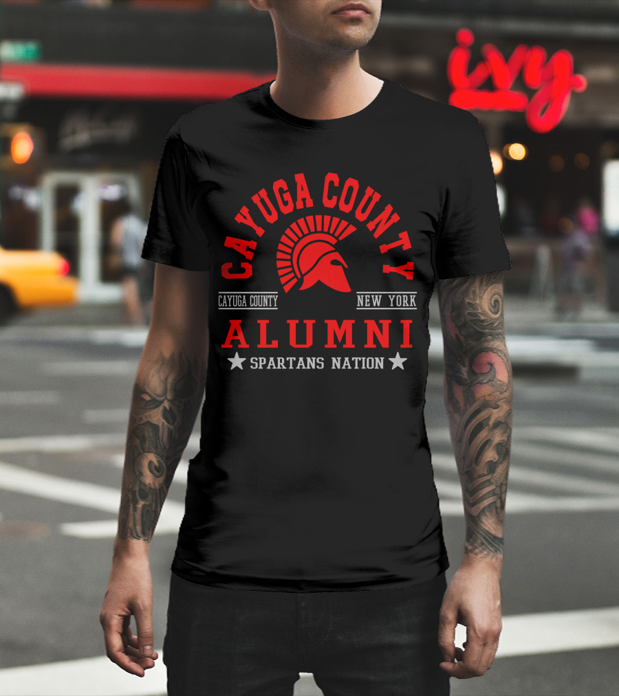 Cayuga County Alumni Spartans Nation New York T-Shirt