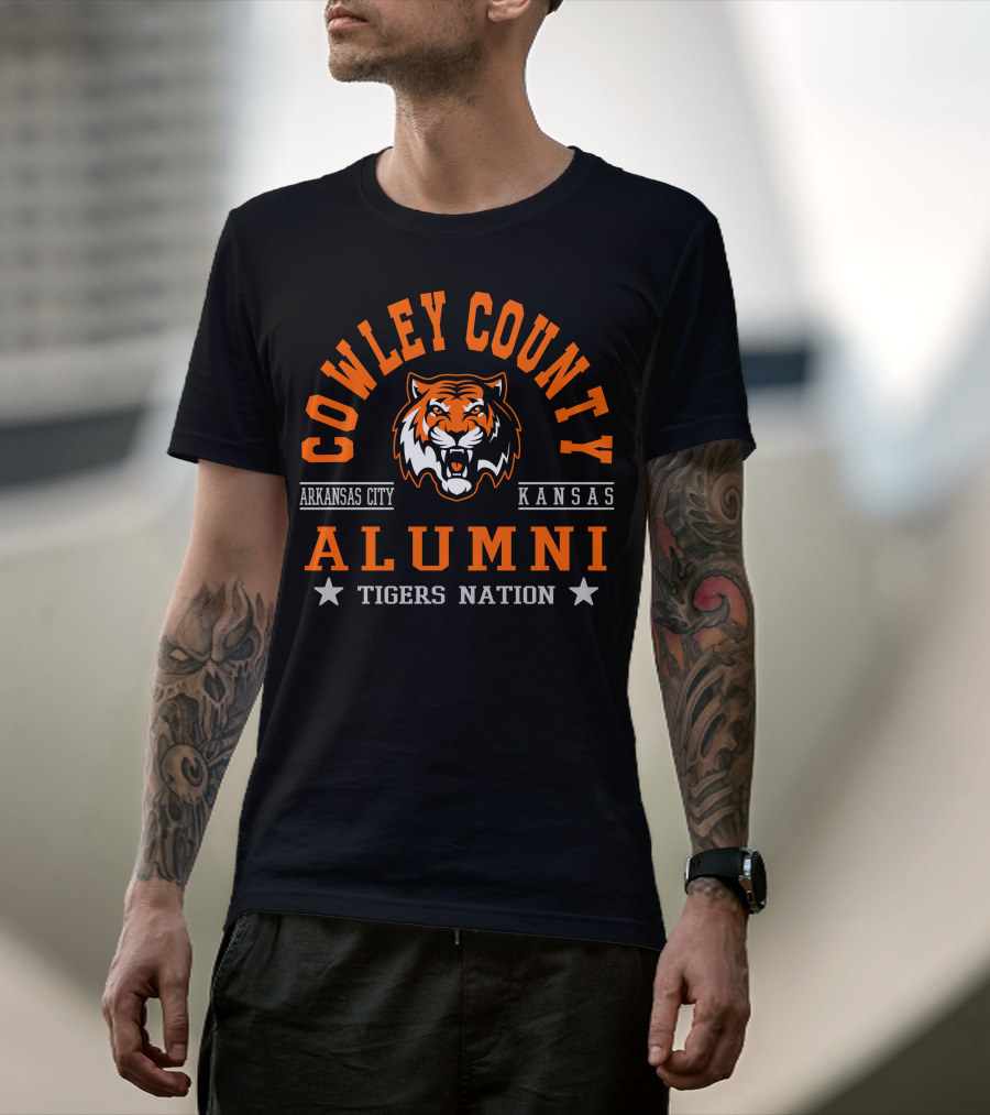Cowley County Alumni Arkansas City Kansas Tigers Nation T-Shirt