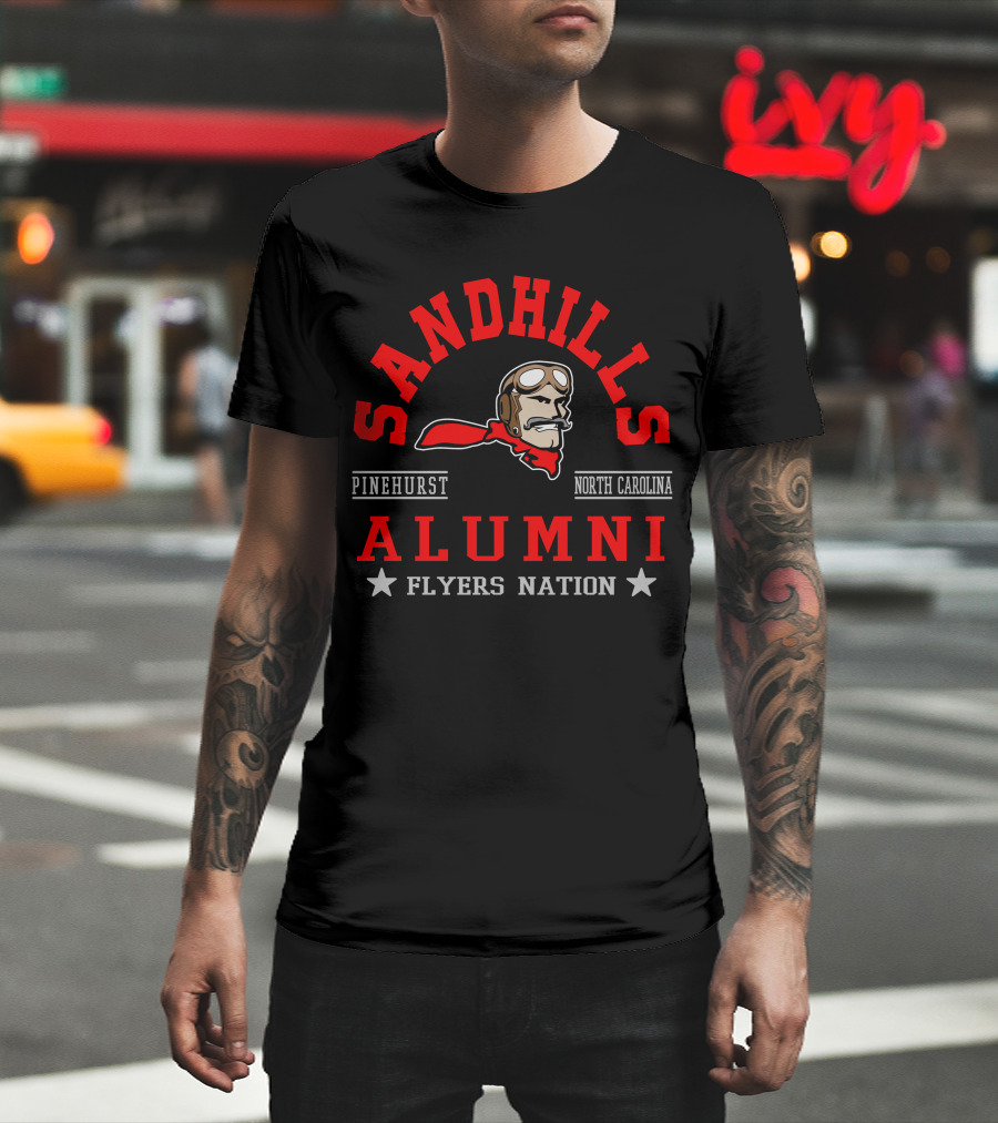 Sandhills Alumni Pinehurst North Carolina Flyers Nation T-Shirt