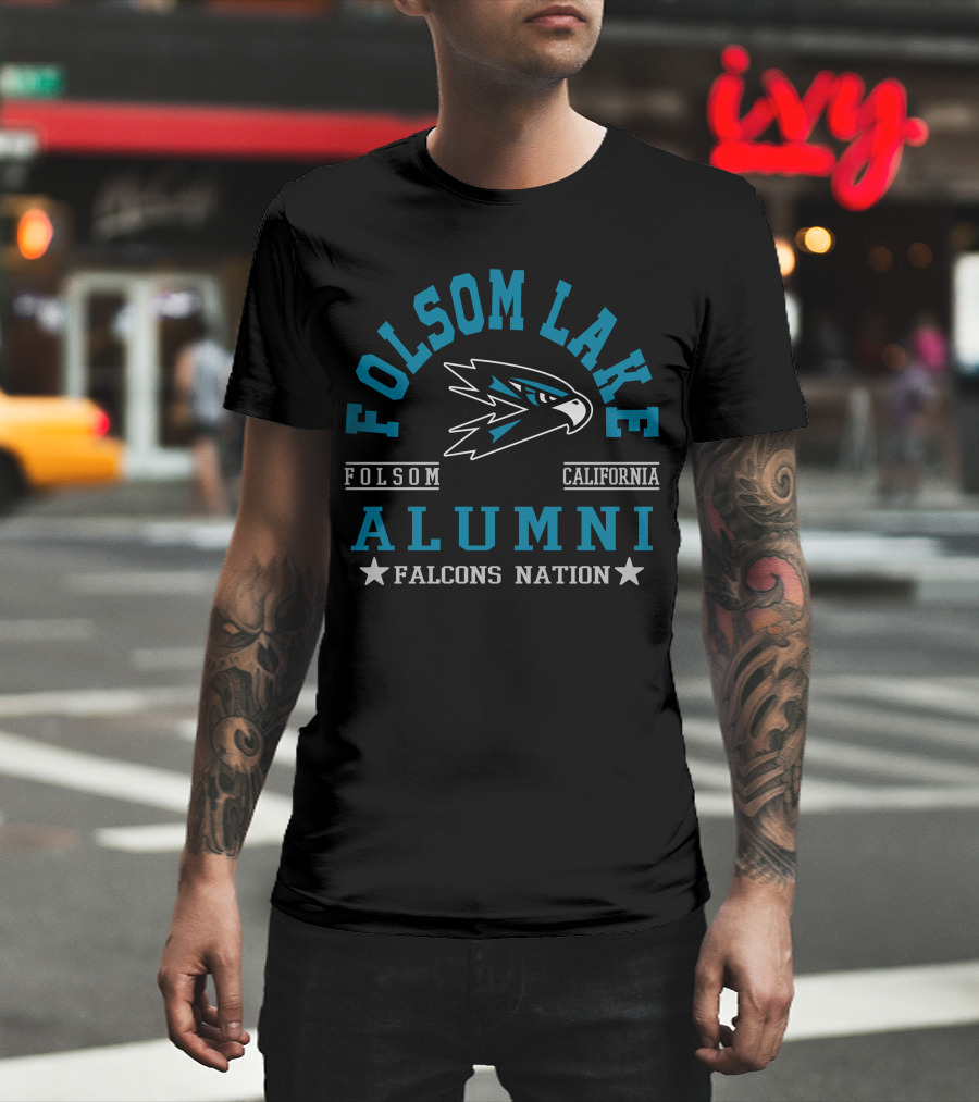 Folsom Lake College Alumni Falcons Nation California T-Shirt