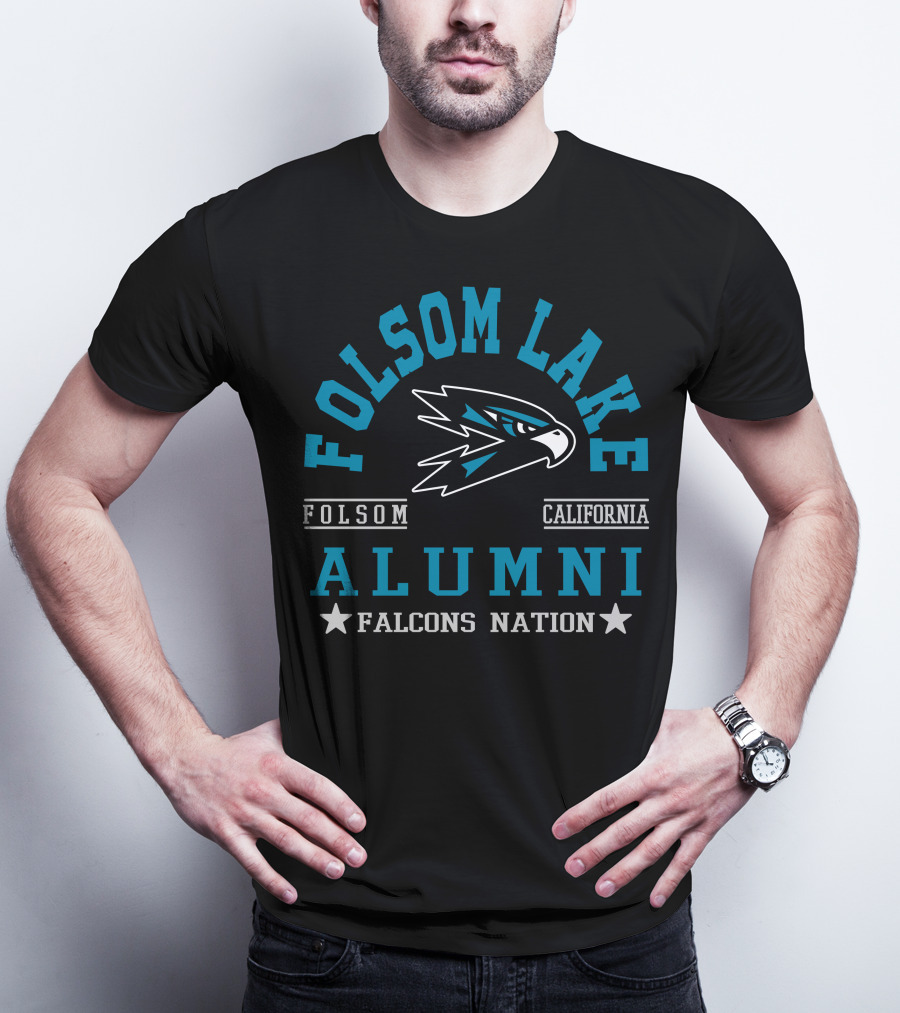 Folsom Lake College Alumni Falcons Nation California T-Shirt