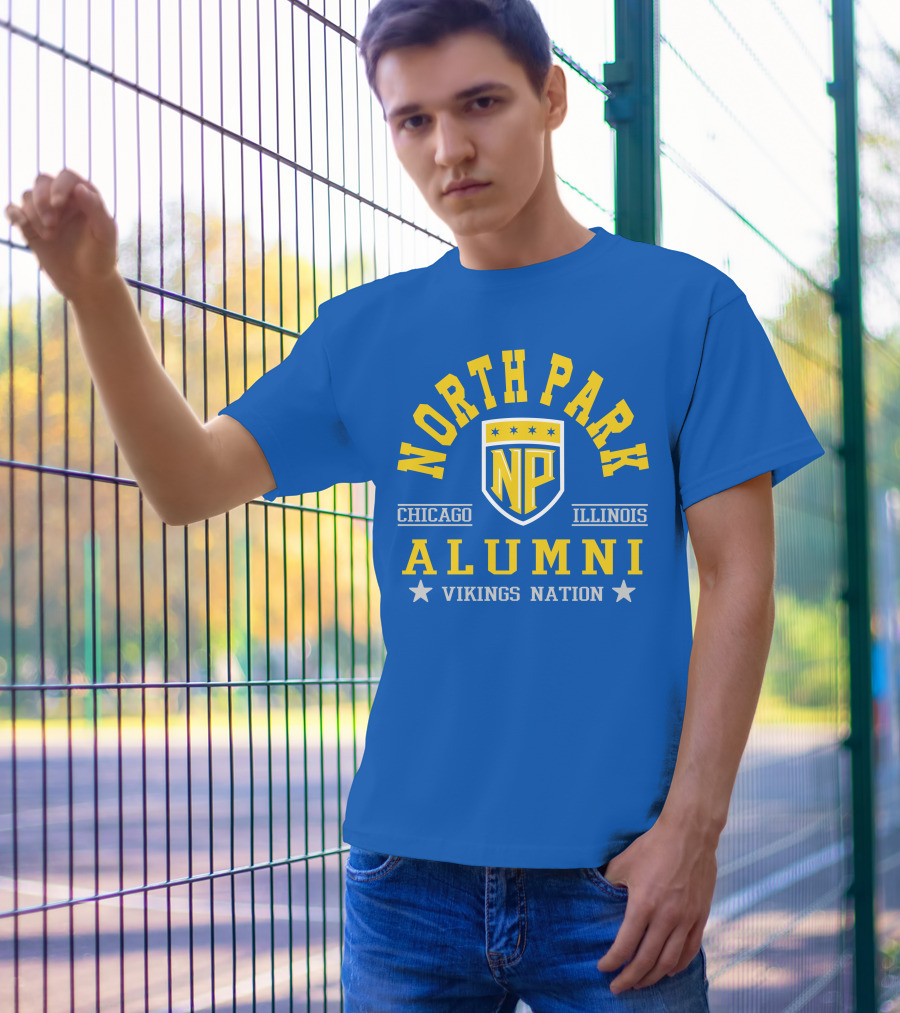 North Park Chicago Illinois Alumni Vikings Nation T-Shirt