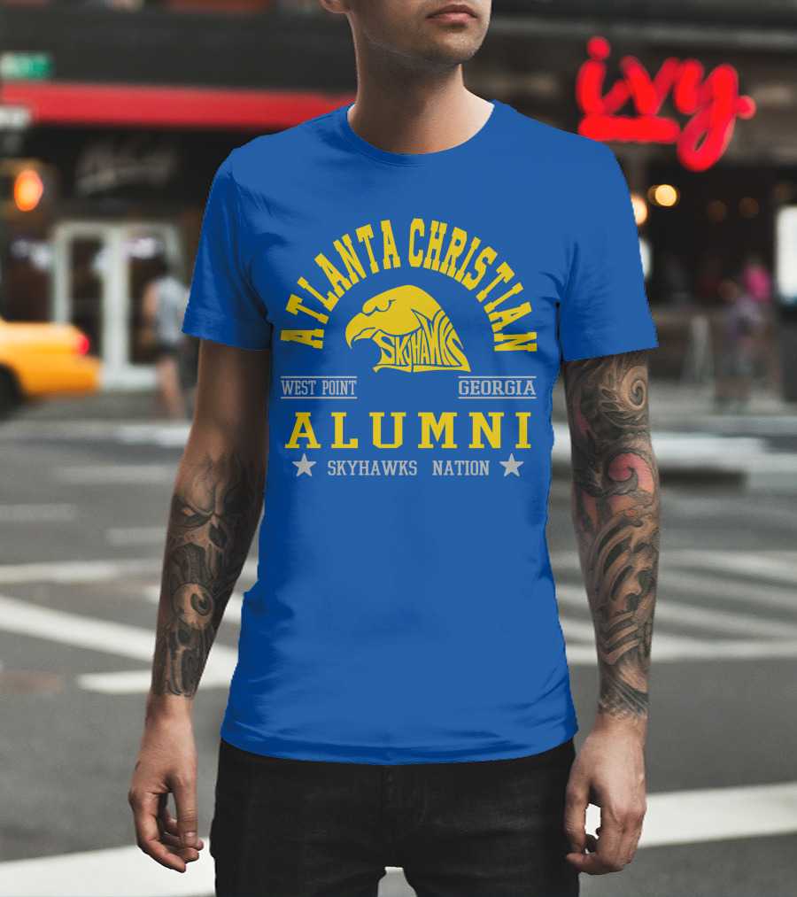 Atlanta Christian Skyhawks Georgia West Point Alumni Nation T-Shirt