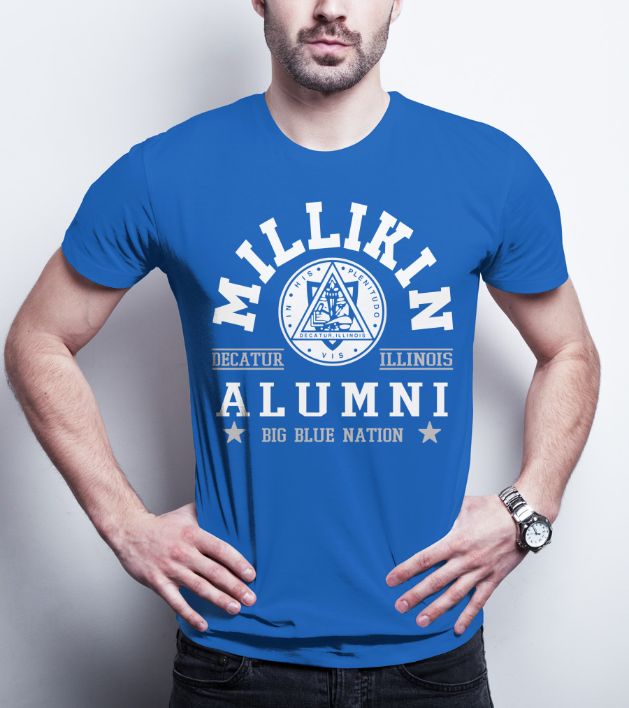 Millikin Alumni Decatur Illinois Big Blue Nation T-Shirt