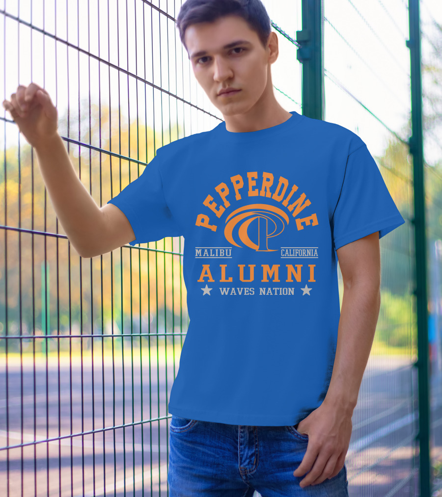 Pepperdine Alumni Waves Nation Malibu California T-Shirt