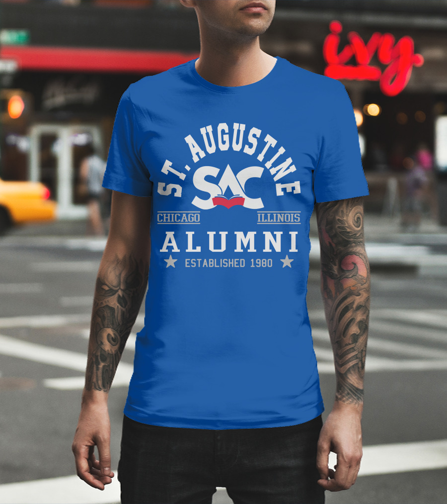St. Augustine College Alumni Chicago Illinois SAC Established 1980 T-Shirt