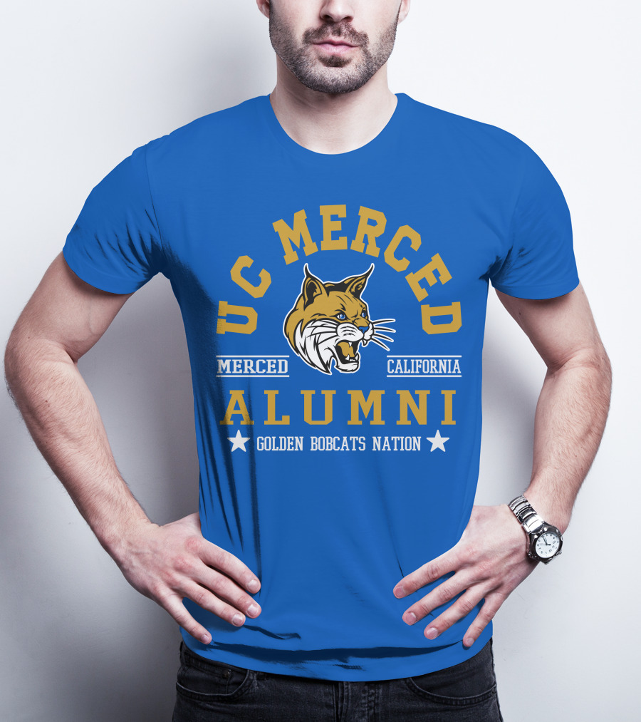 UC Merced Alumni Golden Bobcats Nation Merced California T-Shirt