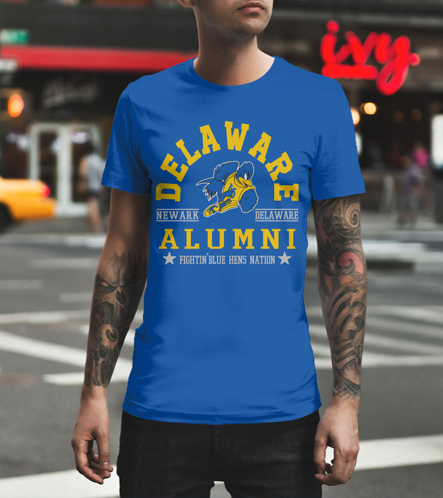 Delaware Newark Alumni Fightin' Blue Hens Nation T-Shirt