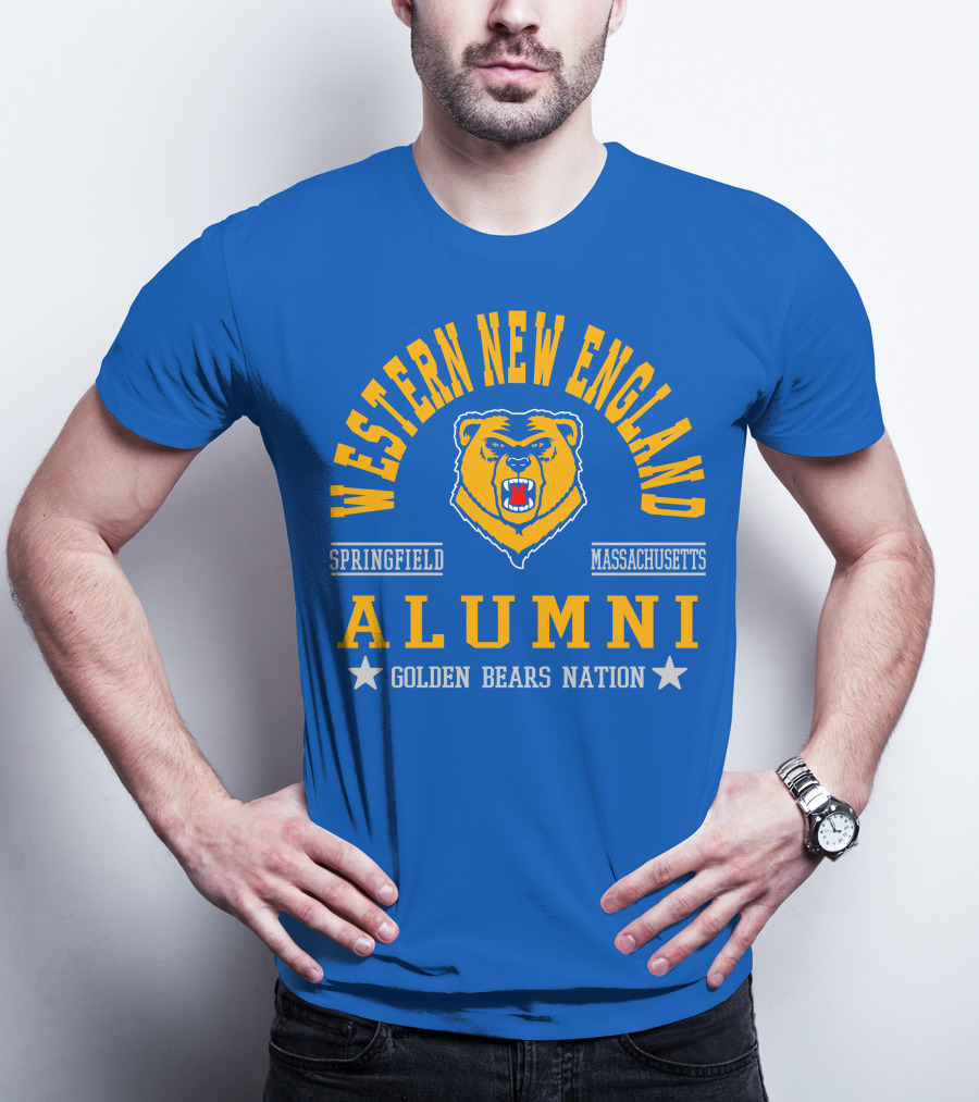 Western New England Alumni Springfield Massachusetts Golden Bears Nation T-Shirt