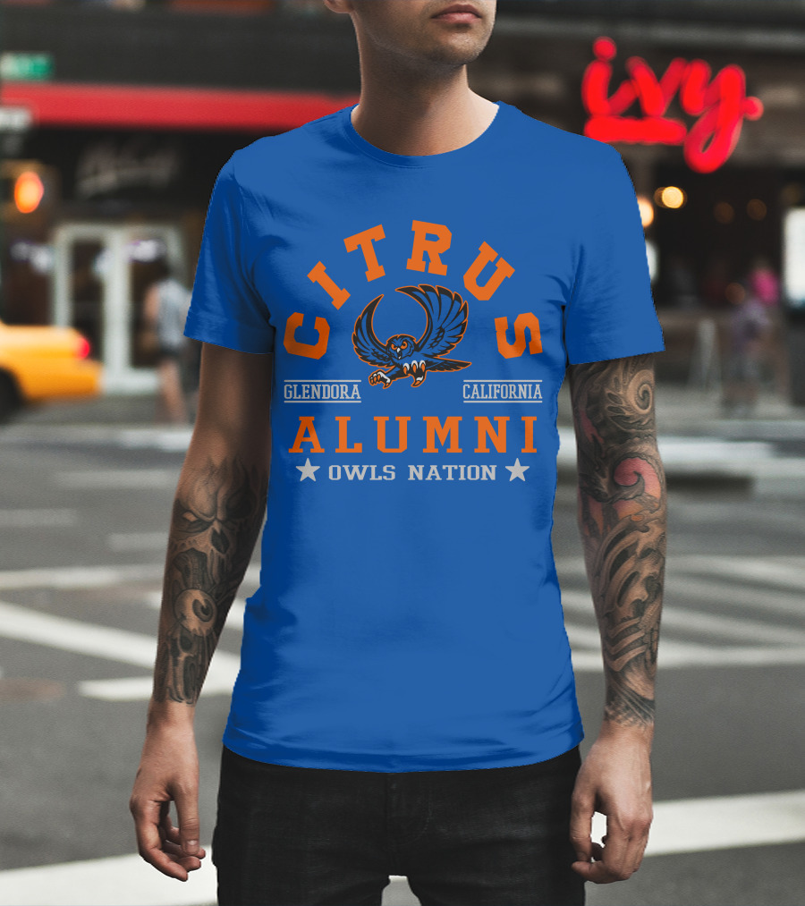 Citrus Alumni Owls Nation Glendora California T-Shirt