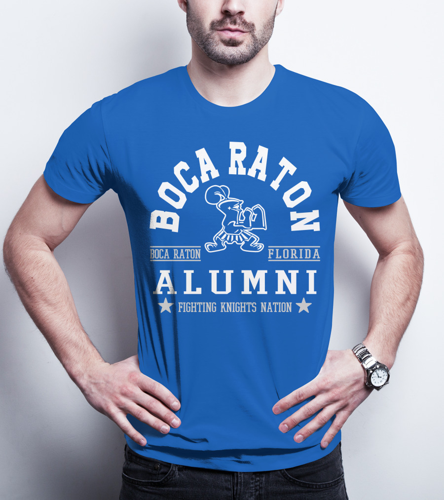 Boca Raton Florida Alumni Fighting Knights Nation T-Shirt