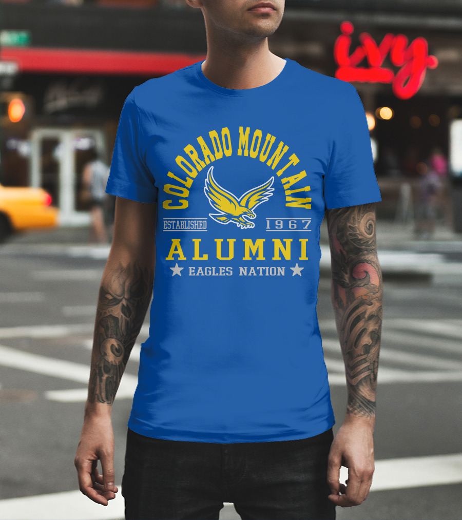 Colorado Mountain Established 1967 Alumni Eagles Nation T-Shirt