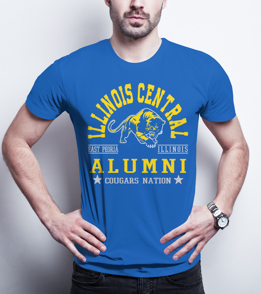 Illinois Central College Alumni East Peoria Cougars Nation T-Shirt