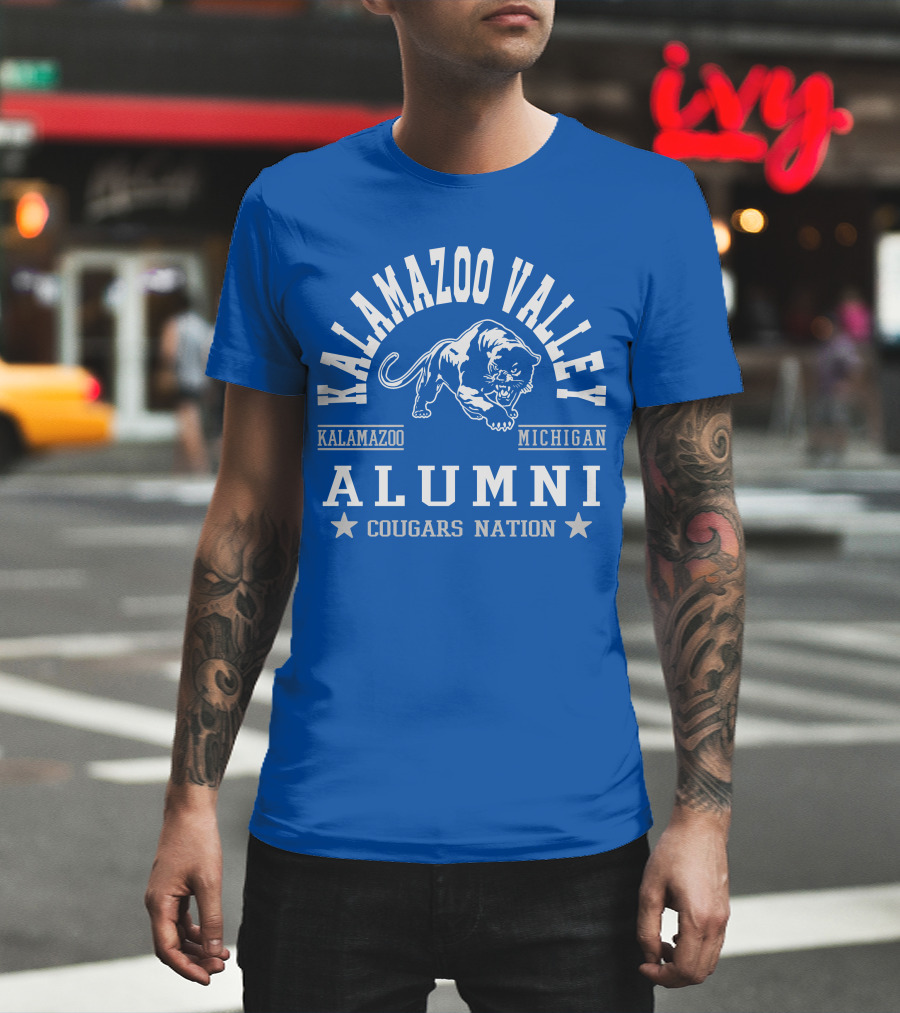 Kalamazoo Valley Alumni Cougars Nation Michigan T-Shirt