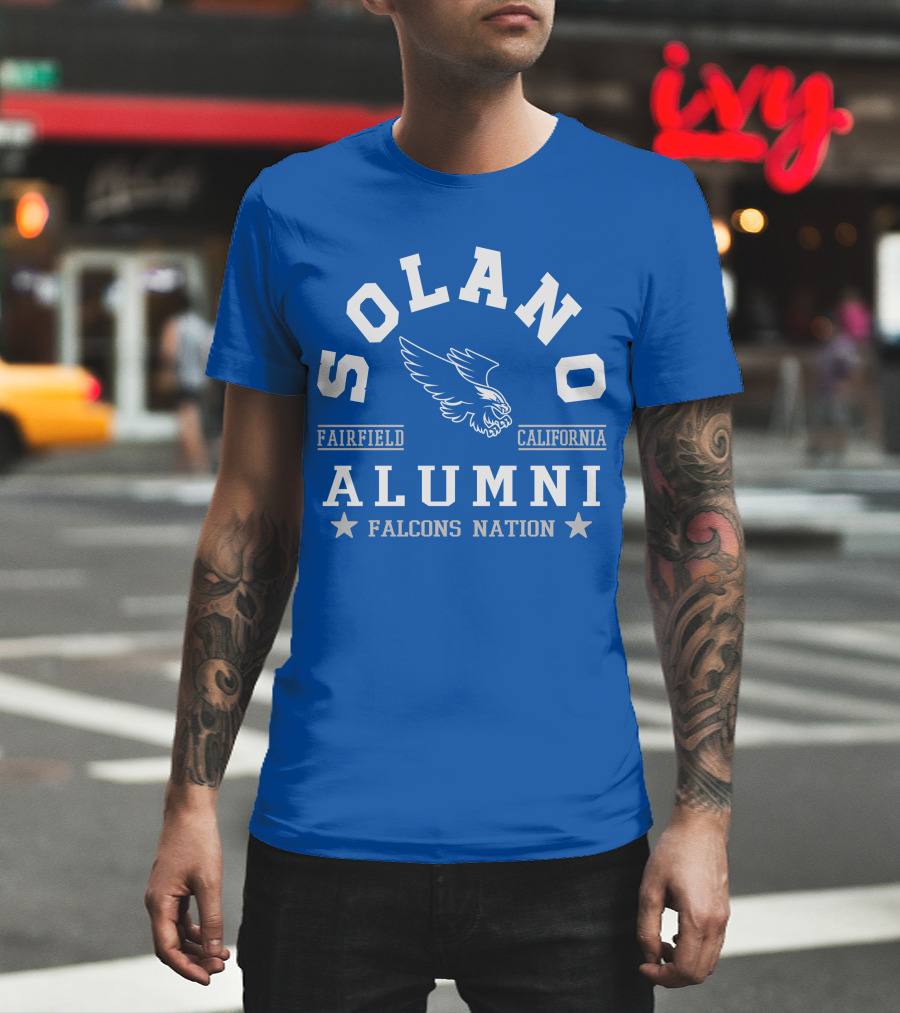 Solano Alumni Fairfield California Falcons Nation T-Shirt
