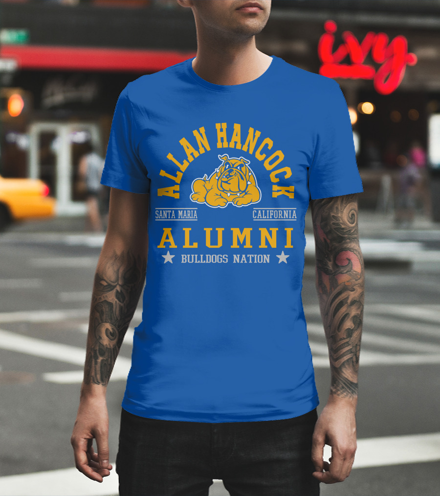 Allan Hancock Santa Maria California Alumni Bulldogs Nation T-Shirt