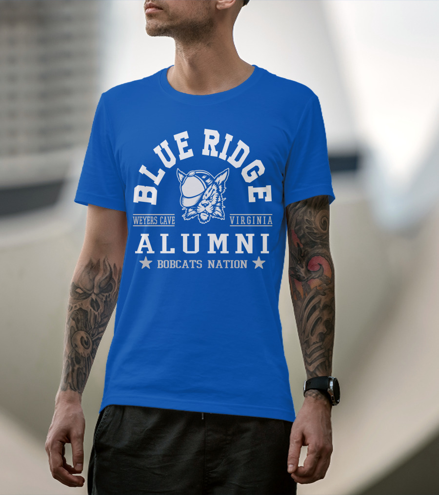 Blue Ridge Alumni Weyers Cave Virginia Bobcats Nation T-Shirt