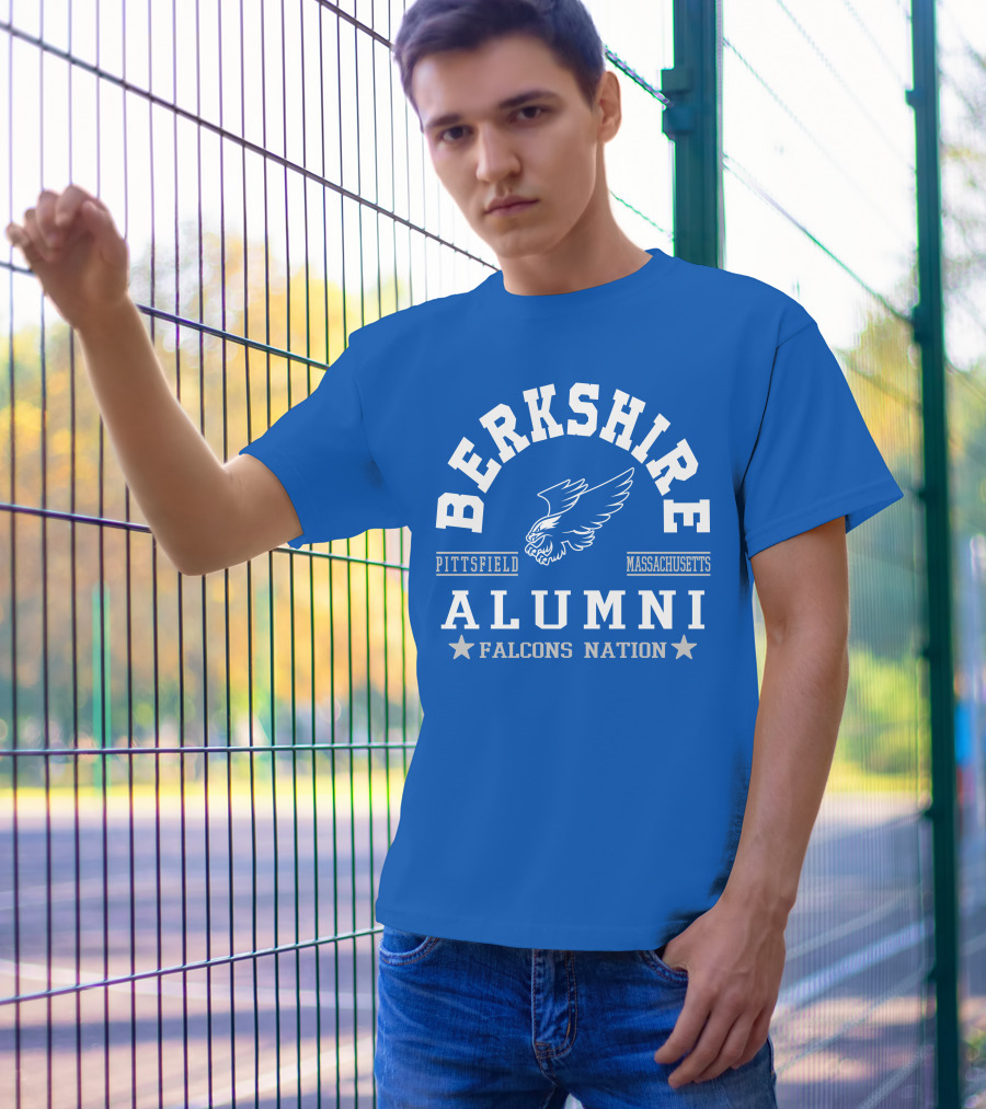 Berkshire Pittsfield Massachusetts Alumni Falcons Nation T-Shirt